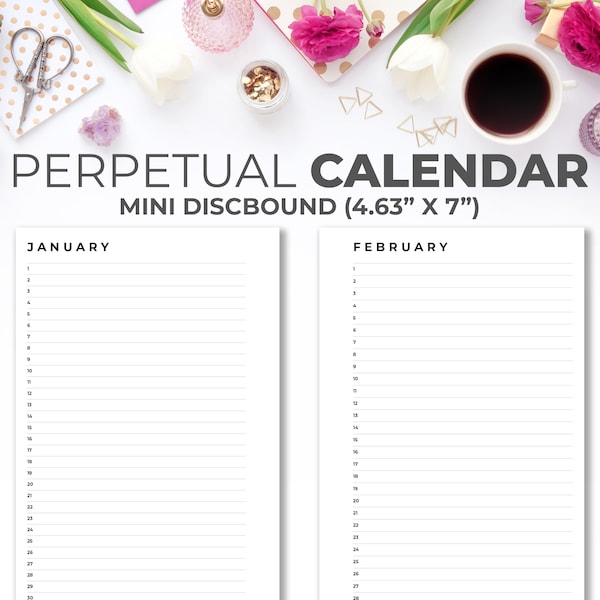 Perpetual Calendar - Etsy