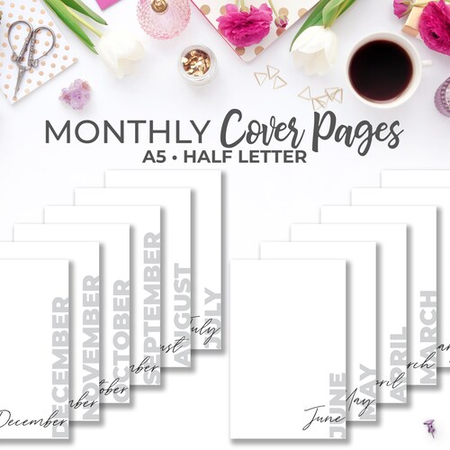 Half Letter Planner Inserts Printable Daily Inserts - Etsy