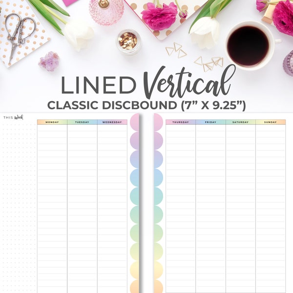 Lined Vertical Happy Planner - Etsy