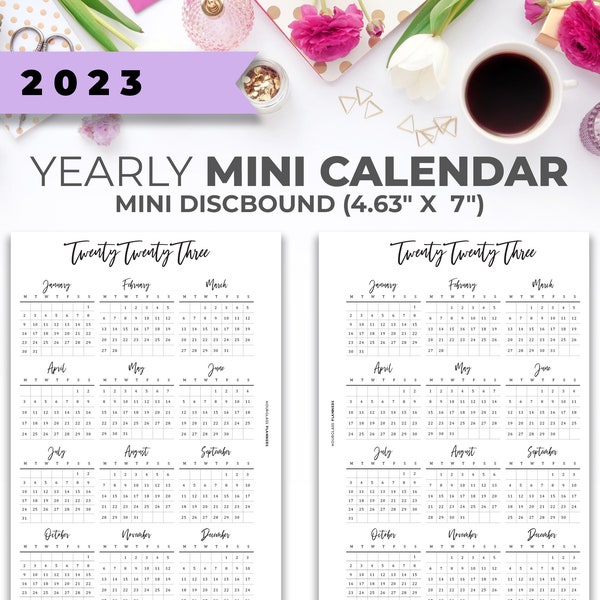Mini Calendar - Etsy