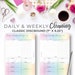 Daily Planner Insert Timed for Classic Happy Planner Printable Rainbow ...