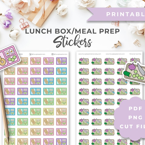 Lunch Box Stickers - Etsy