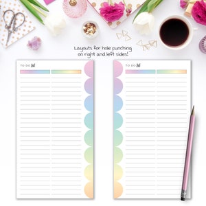 Productivity Planner Bundle Personal Inserts Rainbow Printable Project ...