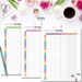 Meal Planning Insert Kit | A4, A5, Letter, Half Size Printable Rainbow ...
