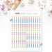 Hexagon Checklist Planner Stickers in Rainbow Colors - Etsy Canada