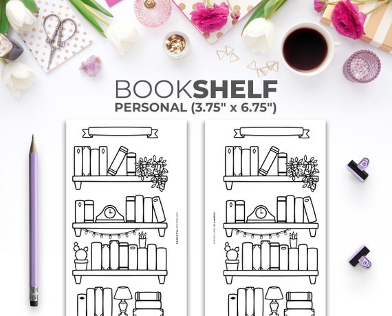 Bookshelf Reading Tracker Personal Insert Minimal Printable - Etsy