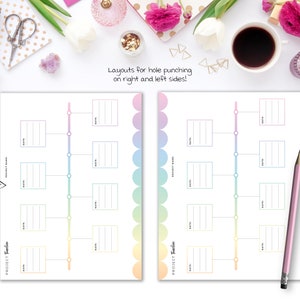Productivity and Project Planner Inserts for Classic Happy Planner ...
