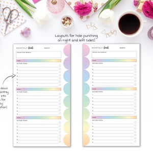 Productivity Planner Bundle Personal Inserts Rainbow Printable Project ...