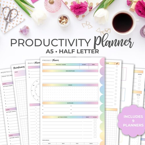 Project Planner Printable Planner Inserts Productivity - Etsy