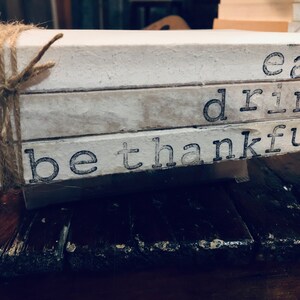 Seasonal Stamped Book Stack Set - Etsy