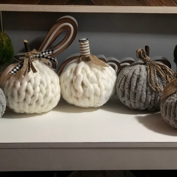 Chunky Yarn Pumpkin - Etsy