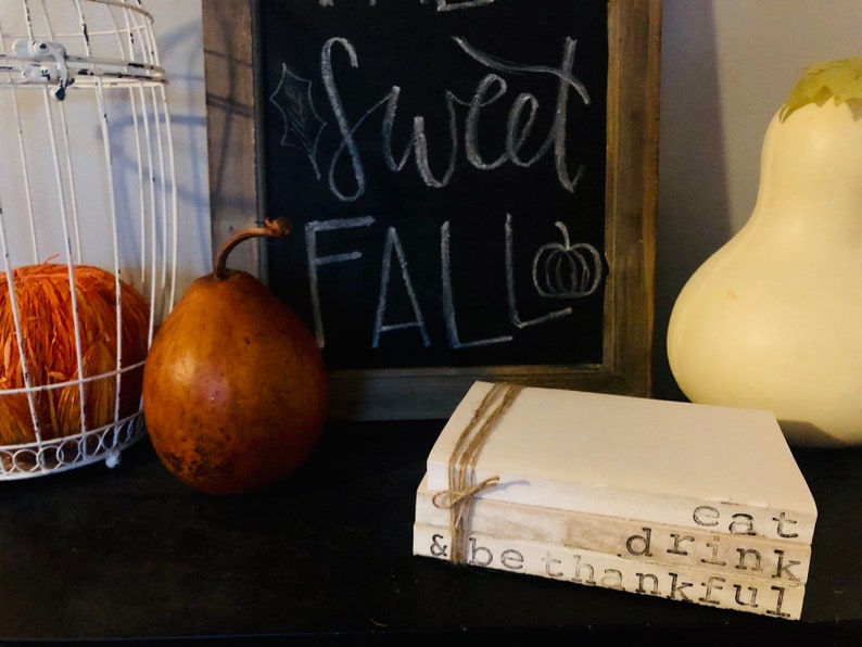 Seasonal Stamped Book Stack Set - Etsy