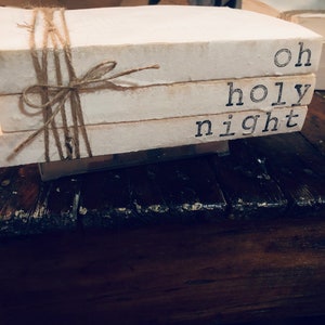 Seasonal Stamped Book Stack Set - Etsy