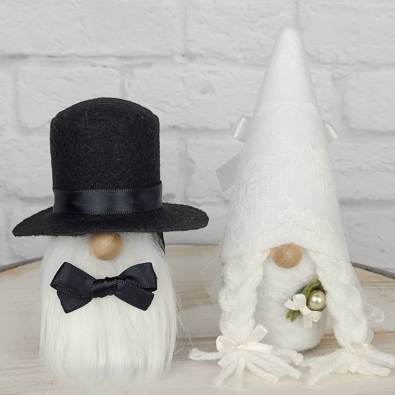 Wedding Gnomes Gnome Cake Topper Gift for Engaged Couple - Etsy
