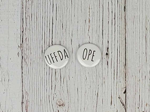 Ope Uff Da Funny Pins for Backpacks Midwest AF Button Pins | Etsy