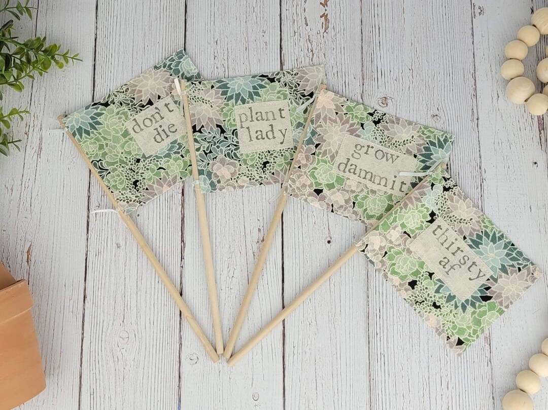Sassy Garden Signs, Succulent Decor, Funny Plant Stakes, Succulent ...