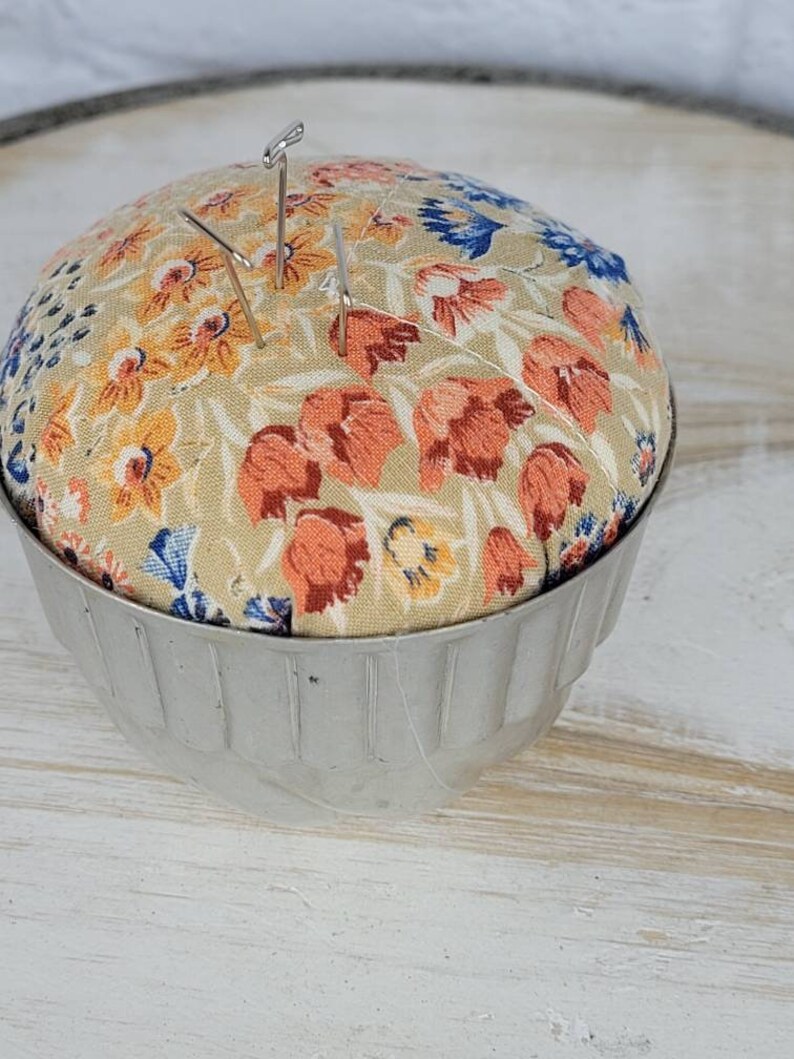 Handmade Pin Cushion Upcycled Antique Quilt Craft Room | Etsy