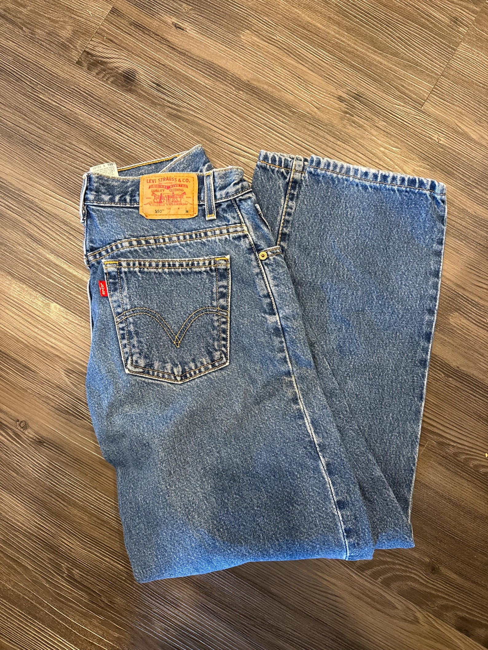 Vintage Y2k Levi 550 10 Mis M Tapered Relaxed Fit Classic Baggy ...