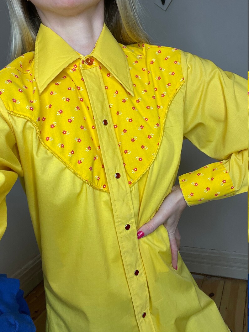 Vintage 1950s tem tex western wear button up cowboy shirt John | Etsy