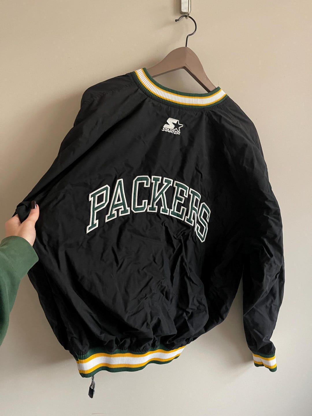 Vintage 90s Starter Green Bay Packers Jacket Pull Over Coat Retro ...