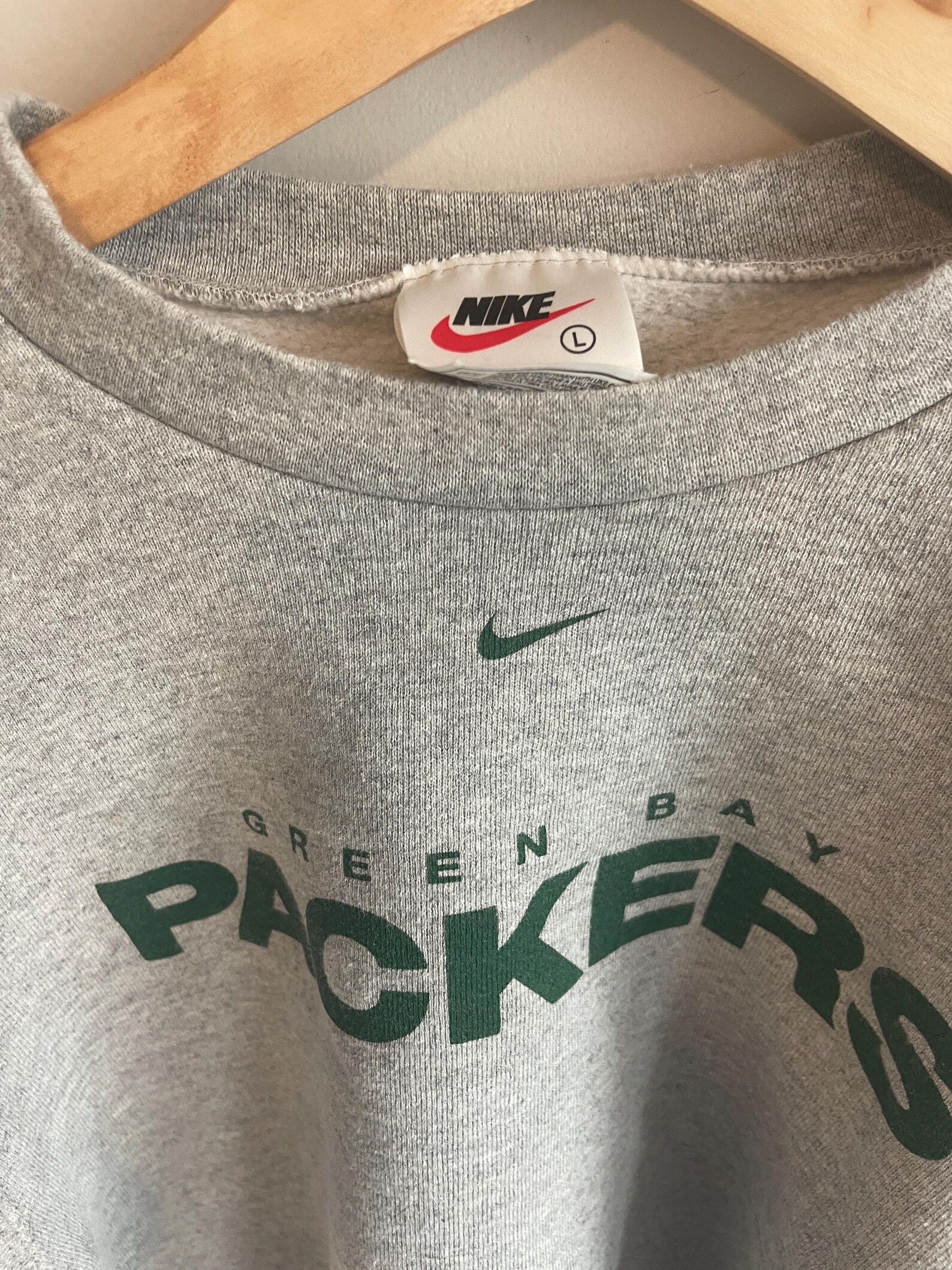 Vintage 1990s Nike Green Bay Packers Sweatshirt Crewneck Football NFL ...