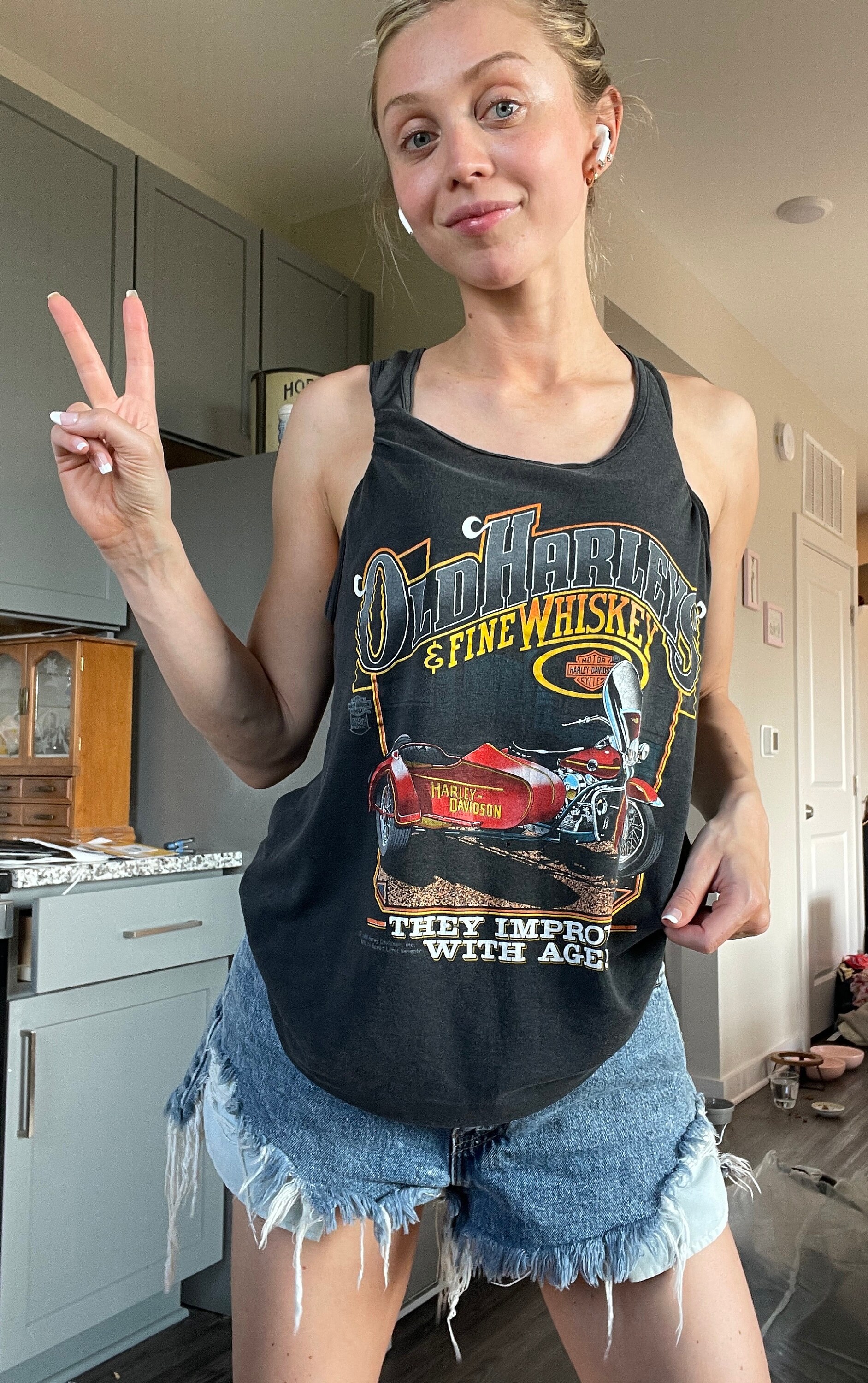 Rare Vintage Harley Davidson and Fine Whiskey 1980s Tank Top ...
