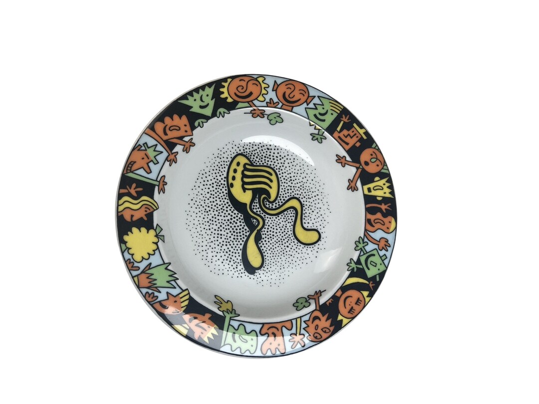 Vintage BOPLA Deep Plate Maximalist Wall Decor Pop Art - Etsy