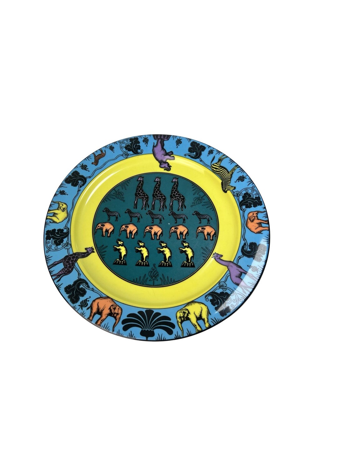 Vintage BOPLA Dinner Plate Maximalist Wall Decor Safari Jungle 90s ...