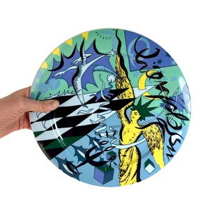 Maximalist Wall Plate, Vintage BOPLA Dinner Plate, ANGELO by Suisse ...