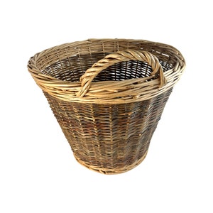 Vintage Large Tradition Irish Turf Basket - Large Firewood Basket ...