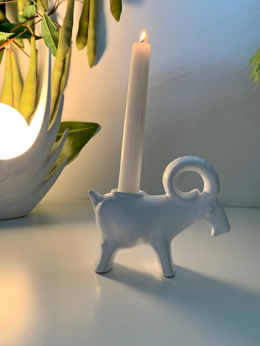 Goat Candle Holder Denmark Gift for Goat Farmer Stocking - Etsy