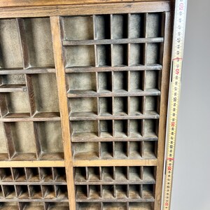 Vintage Large Letterpress Drawer Display Case /curio Shelf/dark ...