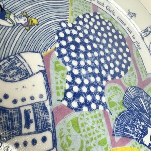 Surrealist Wall Plate, Vintage BOPLA Dinner Plate ROSCHTI by Suisse ...