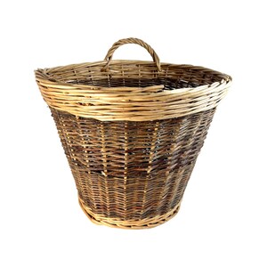 Vintage Large Tradition Irish Turf Basket - Large Firewood Basket ...