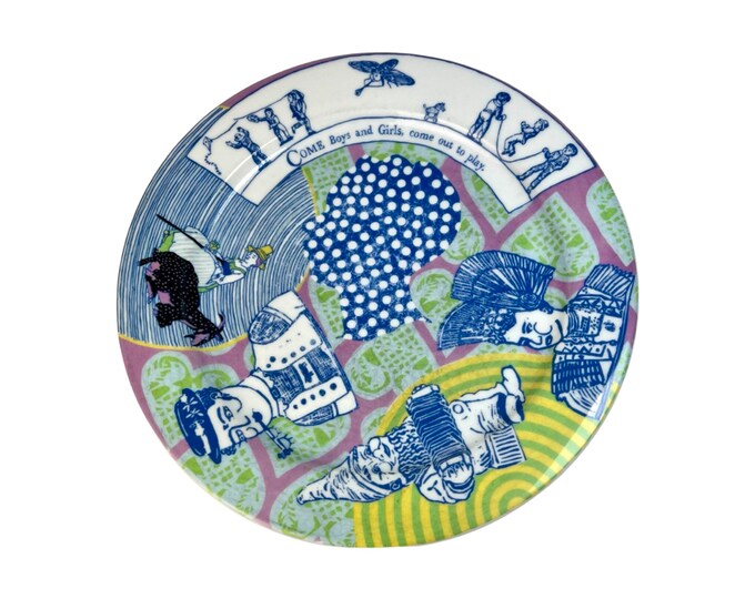 Surrealist Wall Plate, Vintage BOPLA Dinner Plate ROSCHTI by Suisse ...