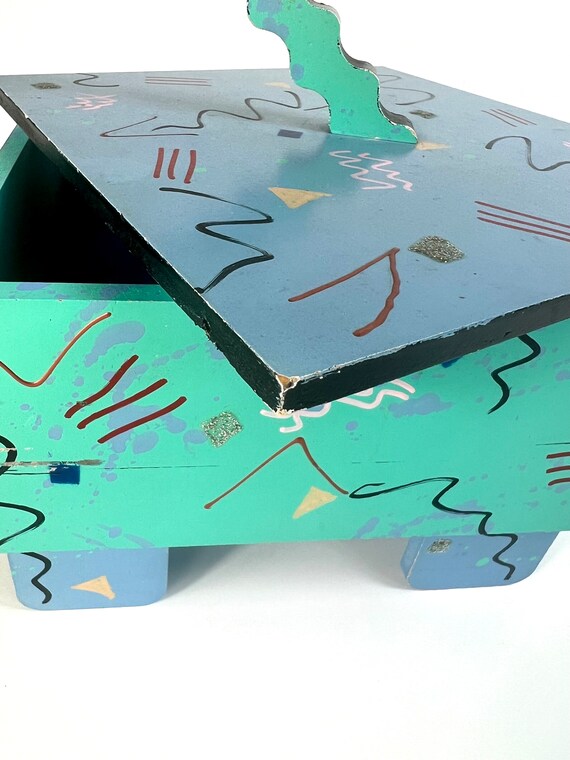Memphis Milano Jewelry Box: 1980s Postmodern Art by H… - Gem