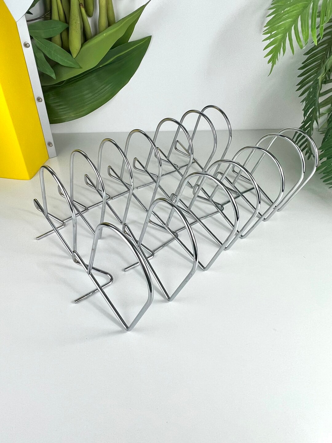 Chrome LP Vinyl Record Book Separators, 14 X Vintage Chrome Shelf ...