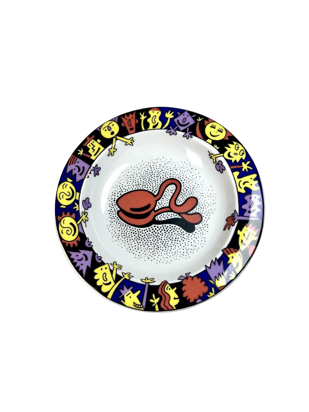 Vintage BOPLA Deep Plate Maximalist Wall Decor Pop Art Graffiti 90s ...