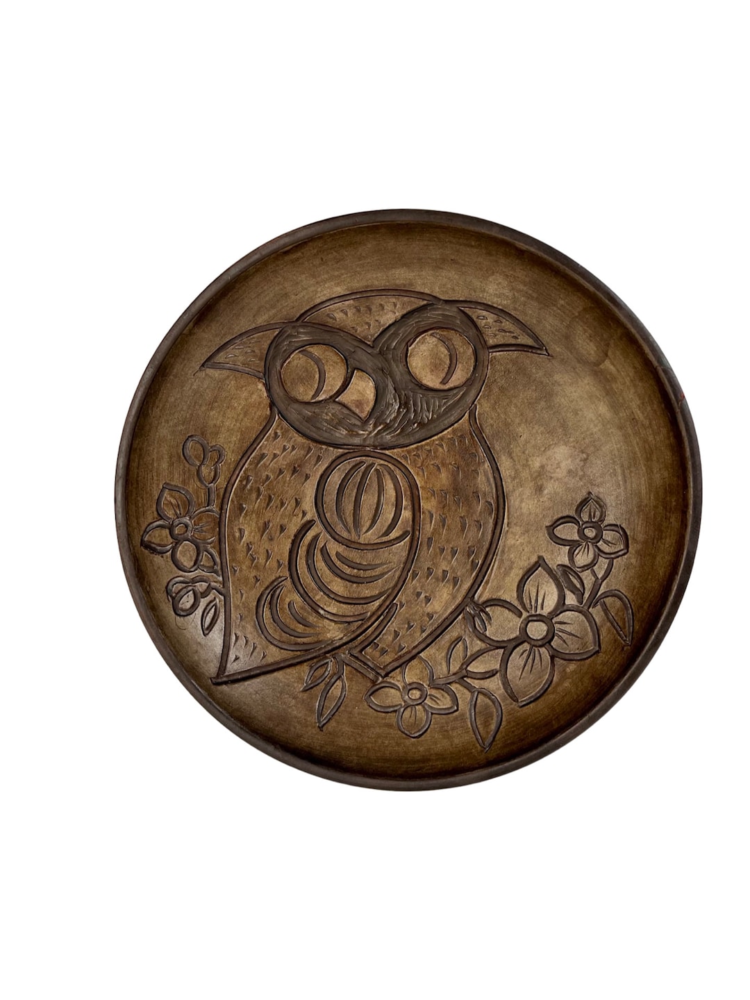 Swiss Studio Pottery Owl Wall Plate: Frick Keramik Sgraffito Decor - Etsy
