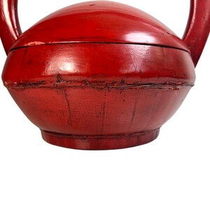 Vintage Chinese Red Lacquer Wedding Basket Box - Oriental Vintage Box ...
