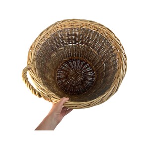 Vintage Large Tradition Irish Turf Basket - Large Firewood Basket ...