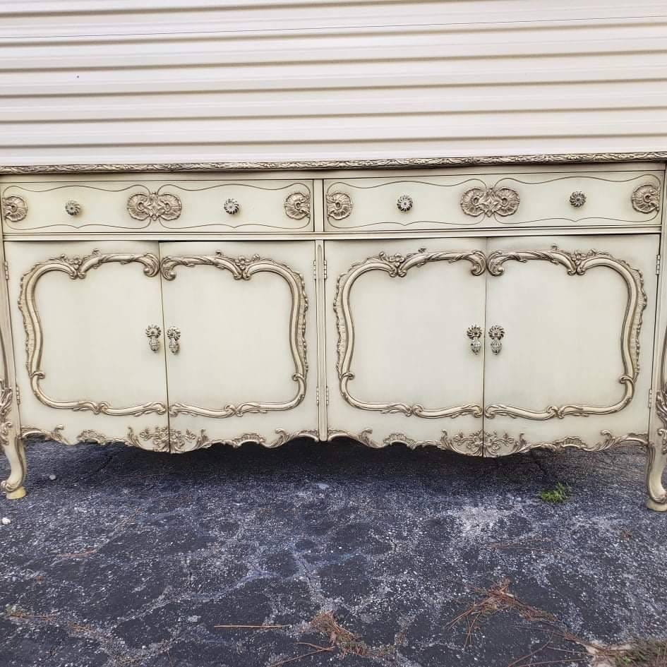 Romweber Rococo Style Buffet/ Mid Century Style Rococo Dresser/vintage ...
