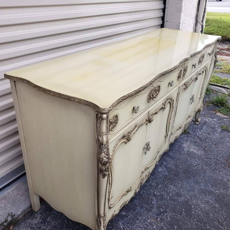 Romweber Rococo Style Buffet/ Mid Century Style Rococo Dresser/vintage ...