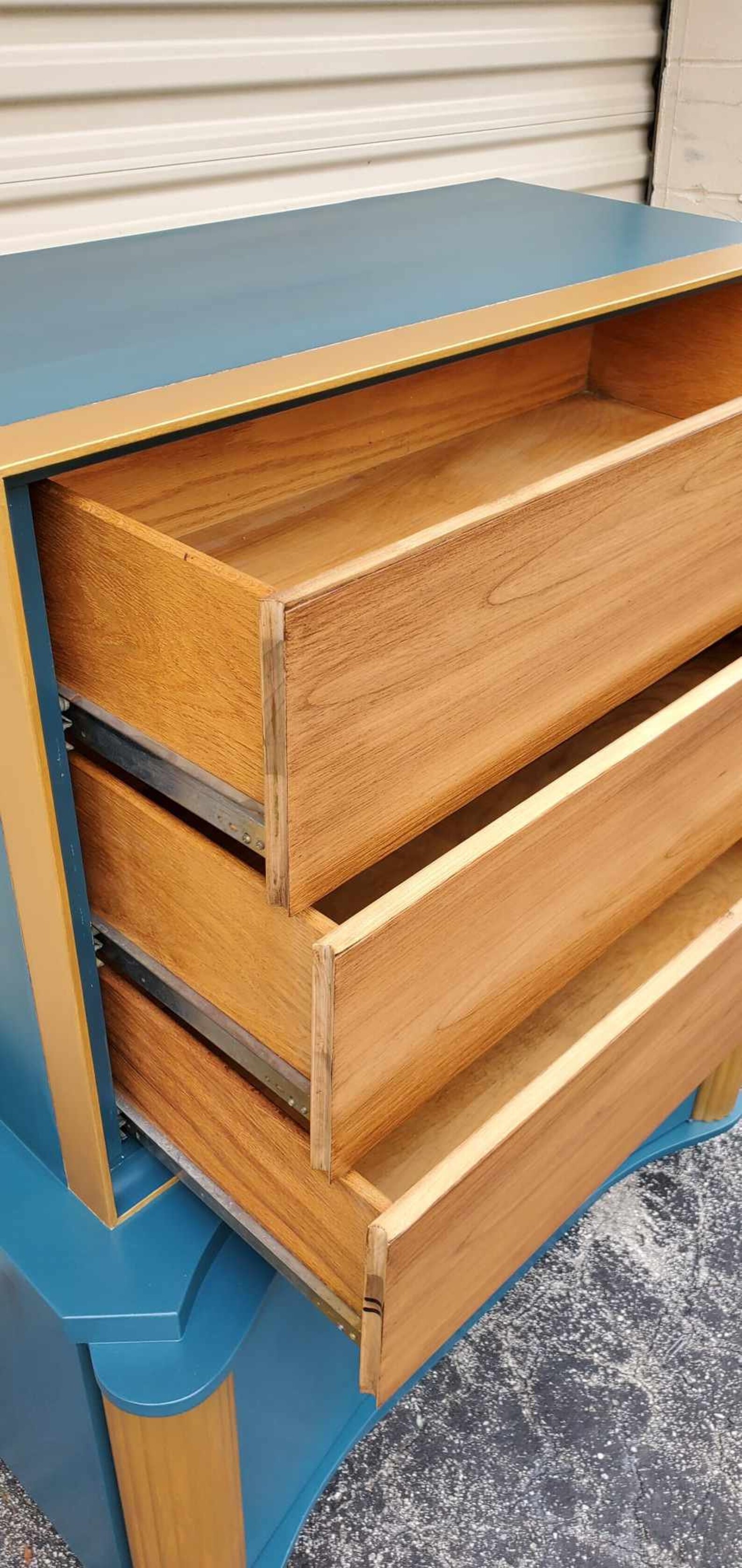 Refinished Retro Chest/vintage Art Deco Chest/ Detroit Furniture ...