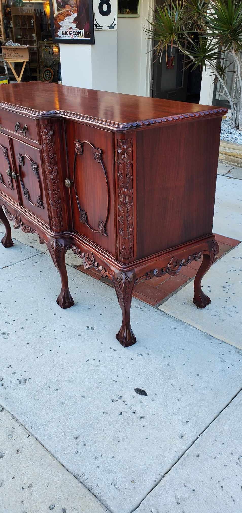 Chippendale Cherry Buffet/vintage Cherry Buffet/mahogany Buffet - Etsy