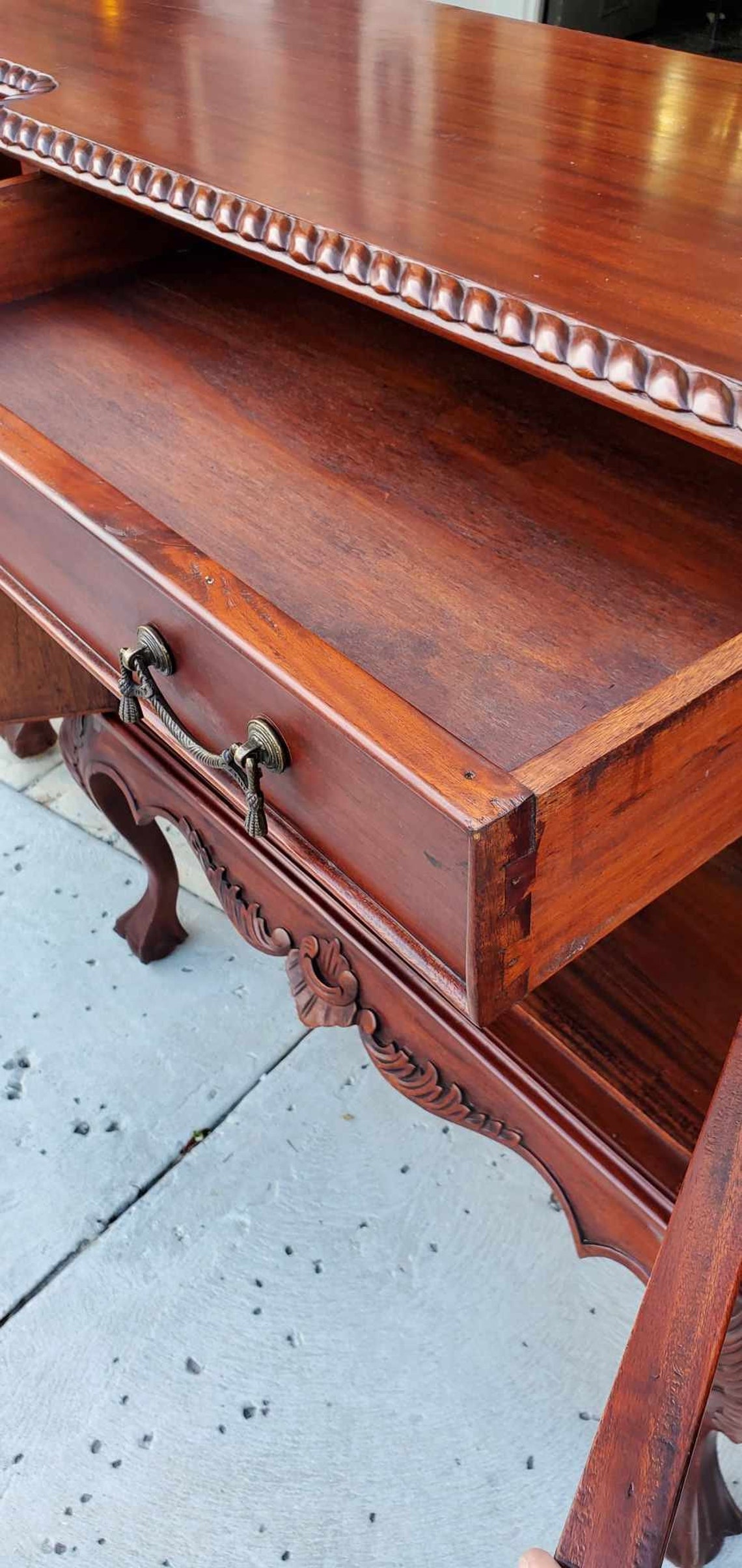 Chippendale Cherry Buffet/vintage Cherry Buffet/mahogany Buffet - Etsy