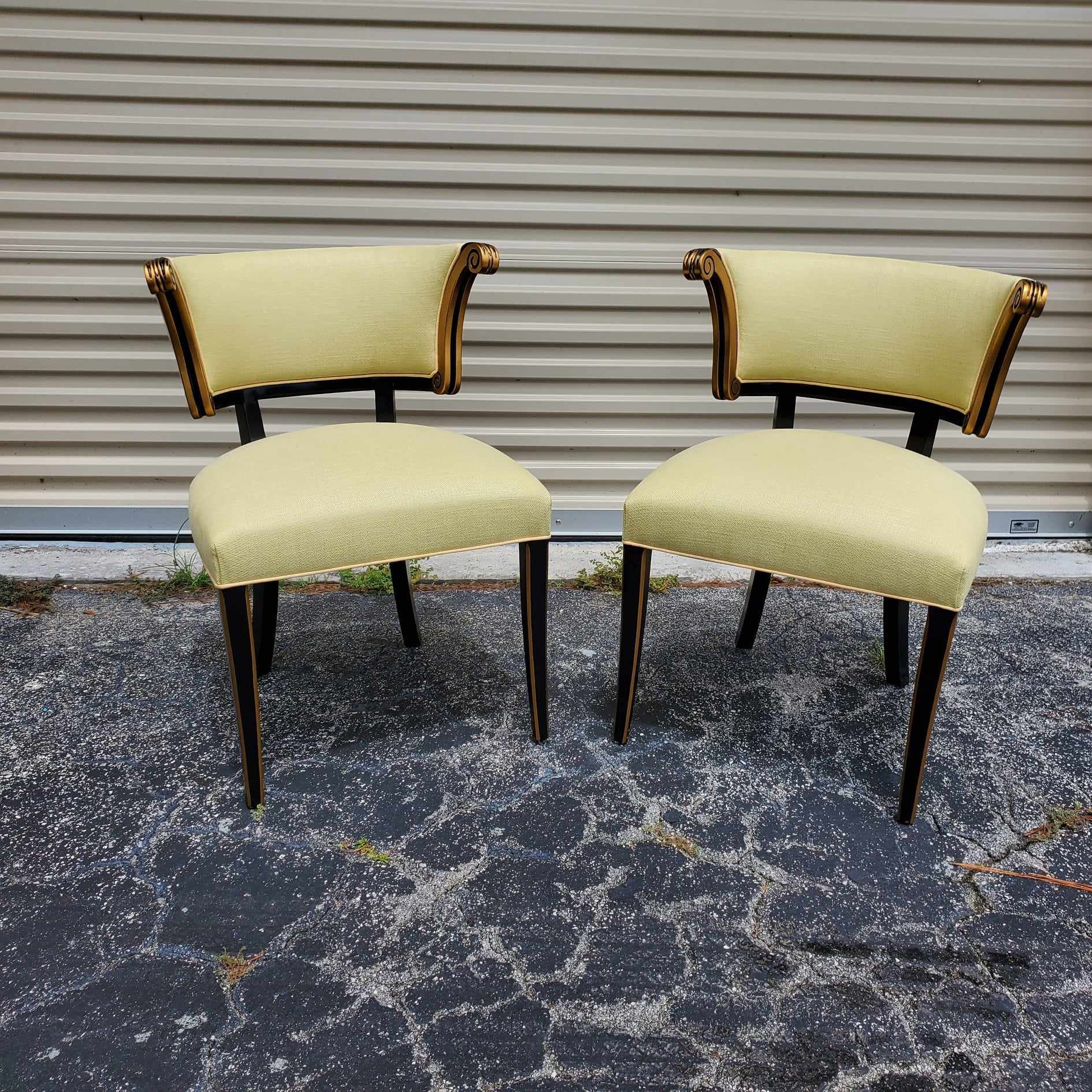 English Regency Style Chairs/ Curved Back English Style - Etsy