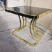 Milo Baughman End Tables/pair of Brass Tables/regency Style Tables/mid ...