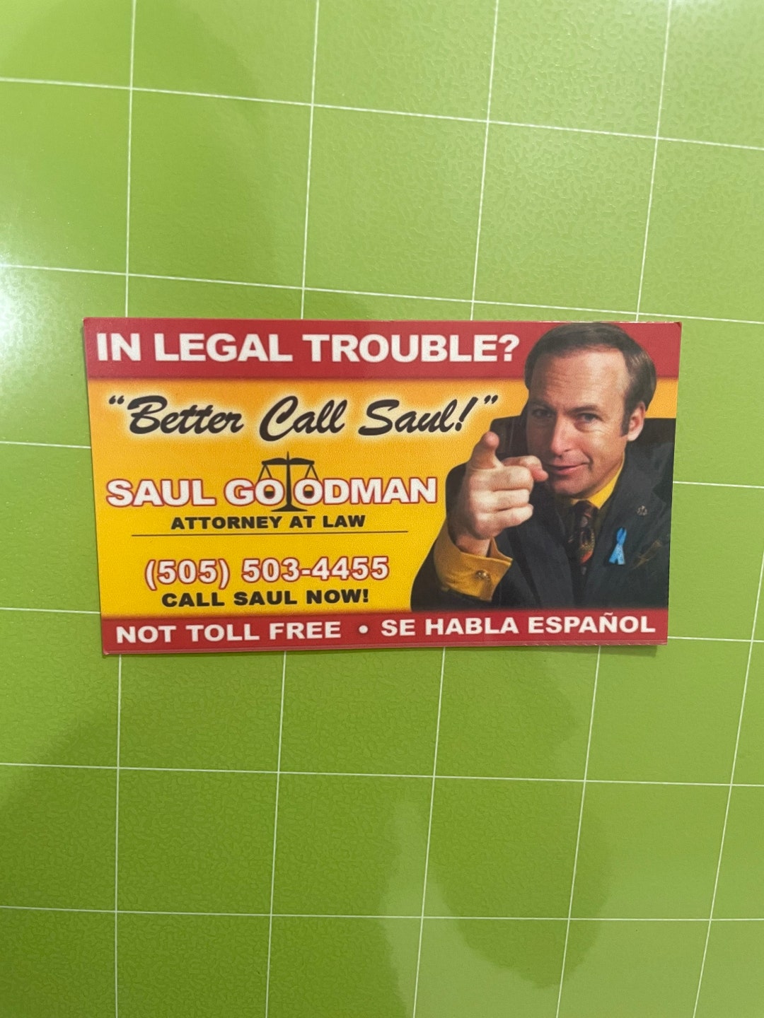 Better Call Saul Business Card Stickers in Legal Trouble - Etsy