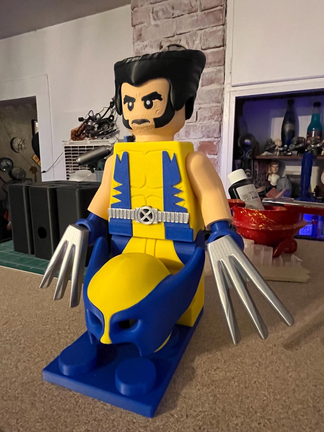 9in Wolverine Lego Inspired 3D Print - Etsy